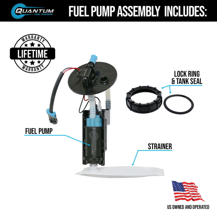 Buy Quantum QFS Polaris OEM Replacement Fuel Pump Assembly w/ Lock Ring ...