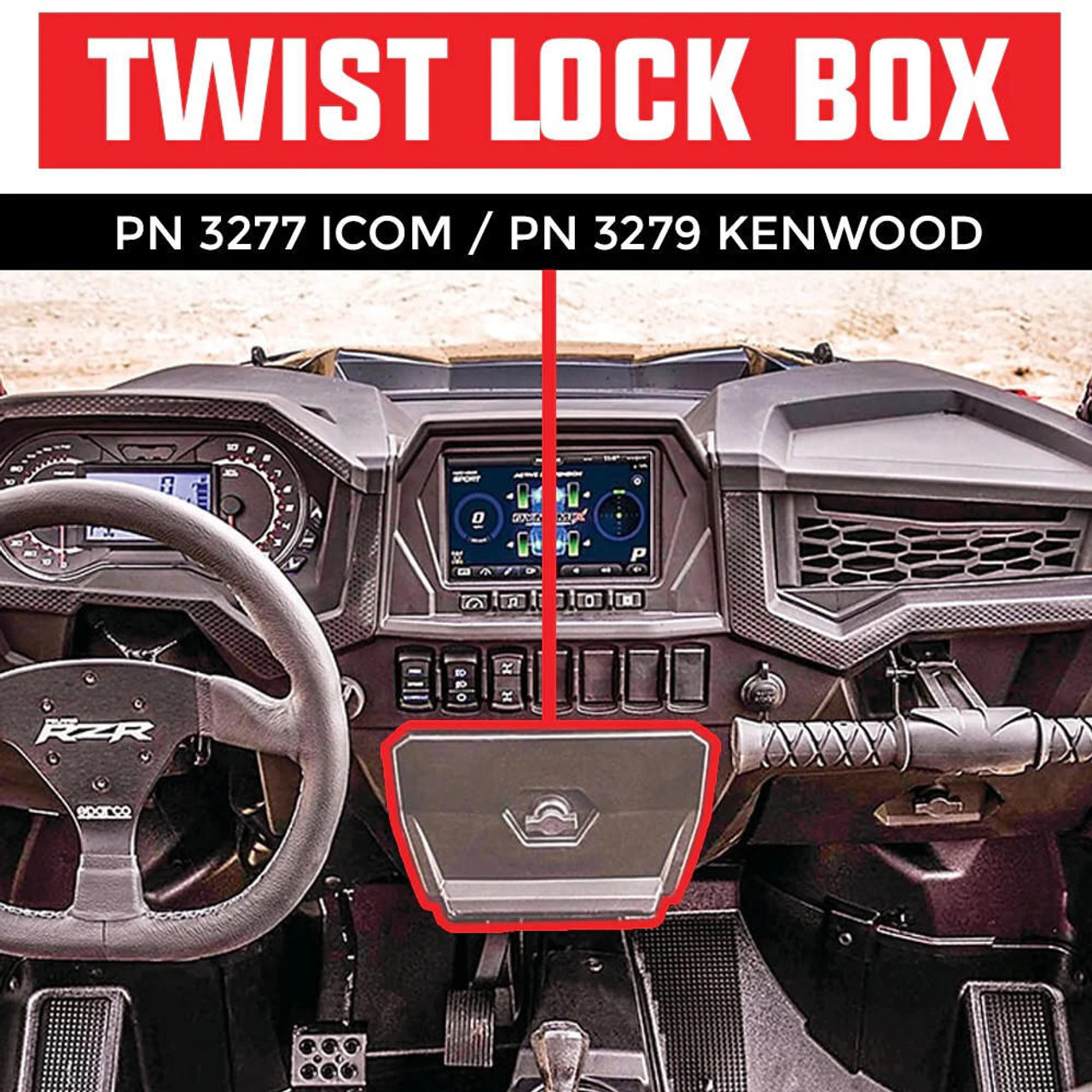 Buy Pci Race Radios Polaris Rzr Twist Lock Open Box Replacement Radio