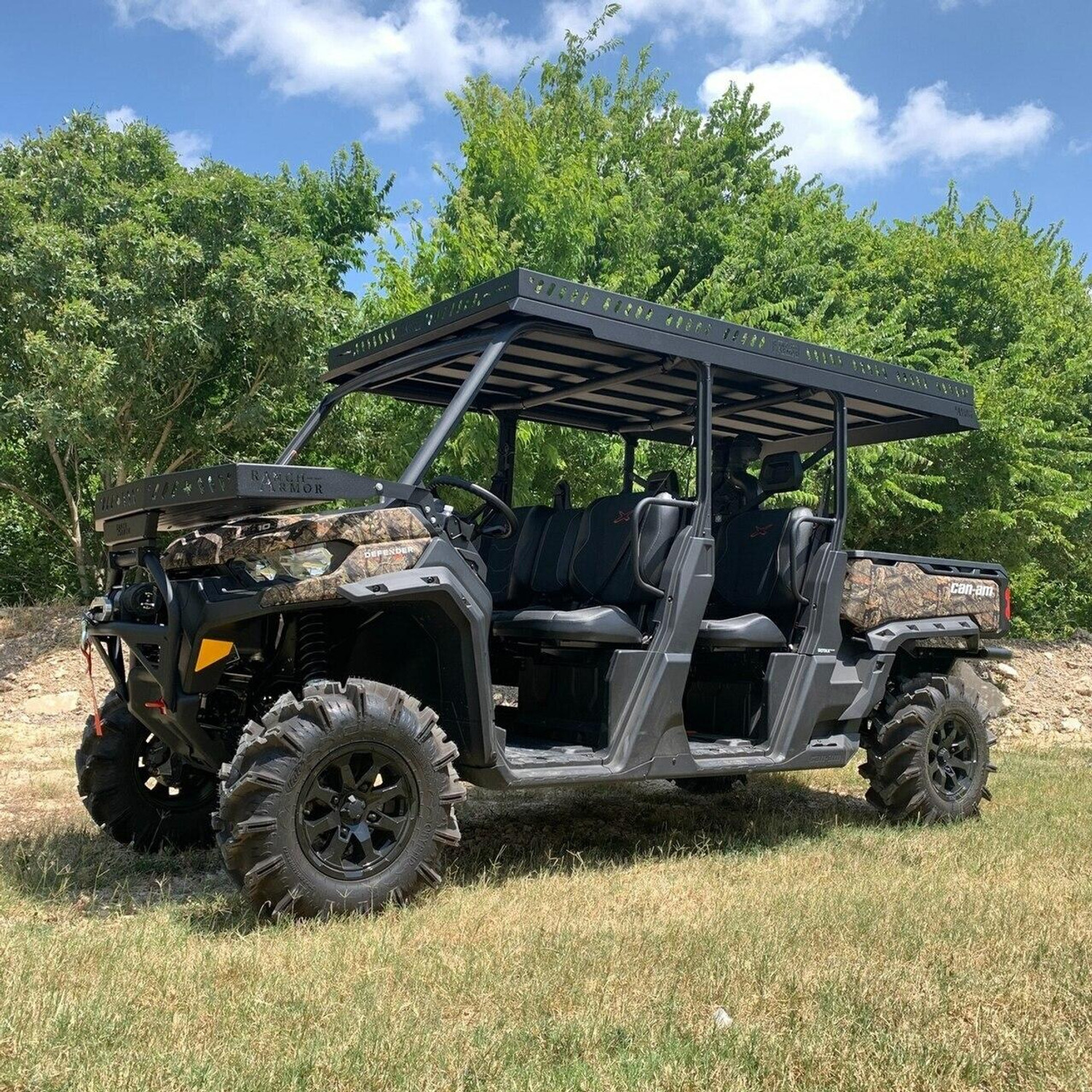 Ranch Armor Can Am Defender Max Ultra Extended Utv Top Overhangs Over