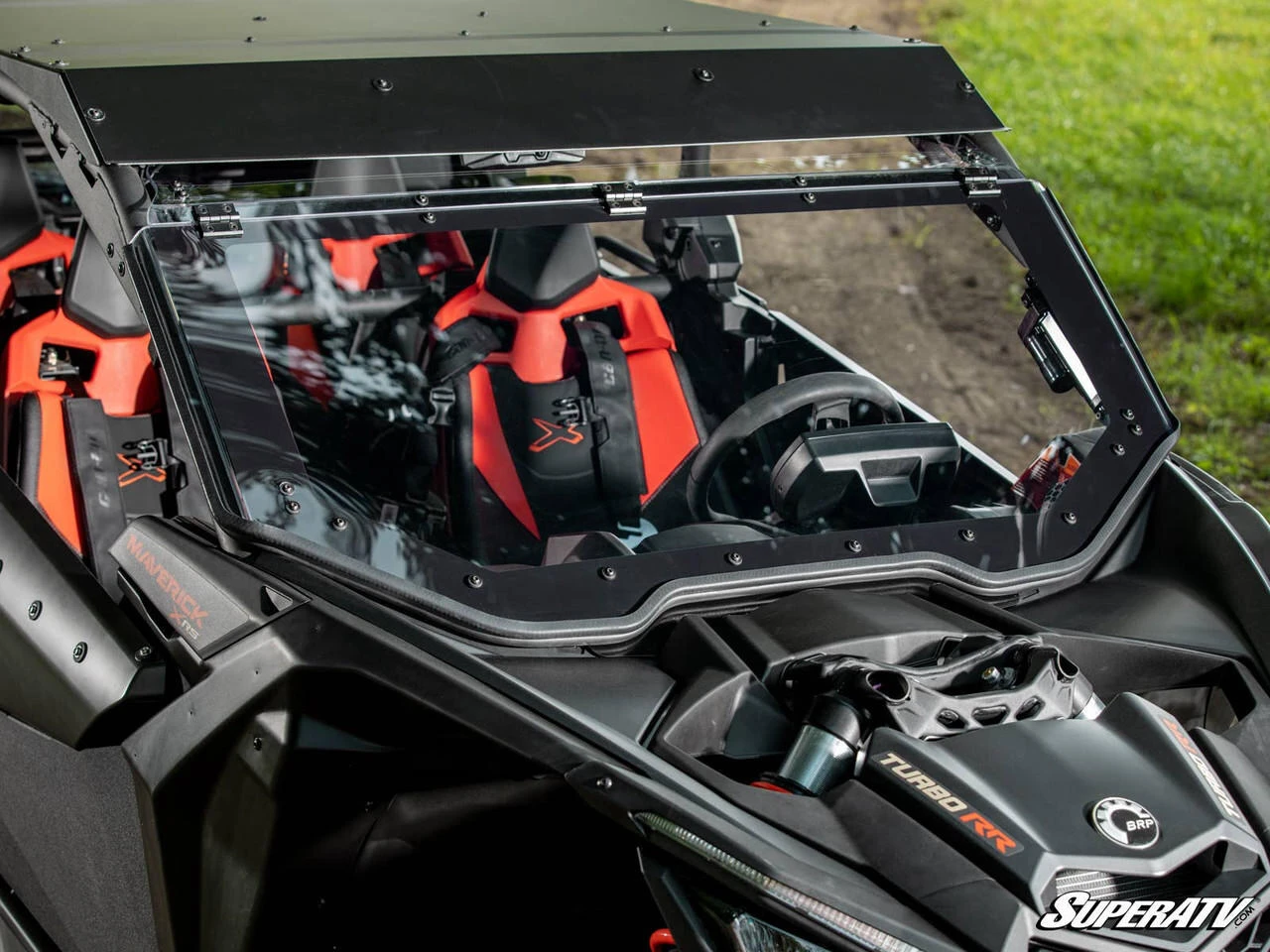 SuperATV Can-Am Maverick X3 MaxDrive Power Flip Windshield