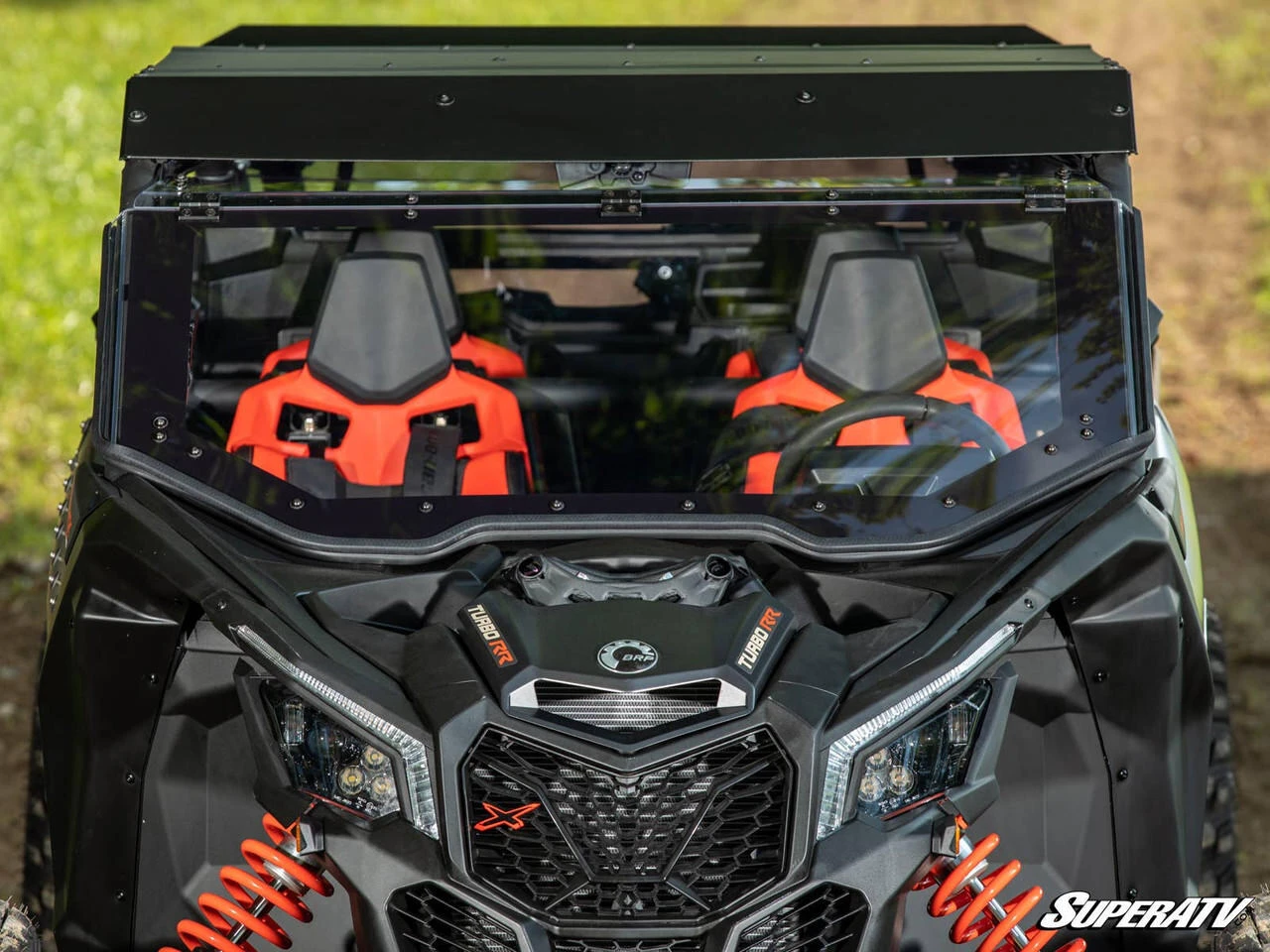 SuperATV Can-Am Maverick X3 MaxDrive Power Flip Windshield