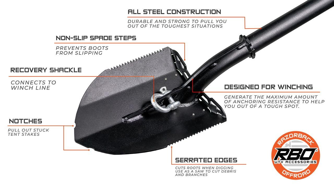 Razorback Offroad RBO Offroad Recovery Shovel - RBO1180-G