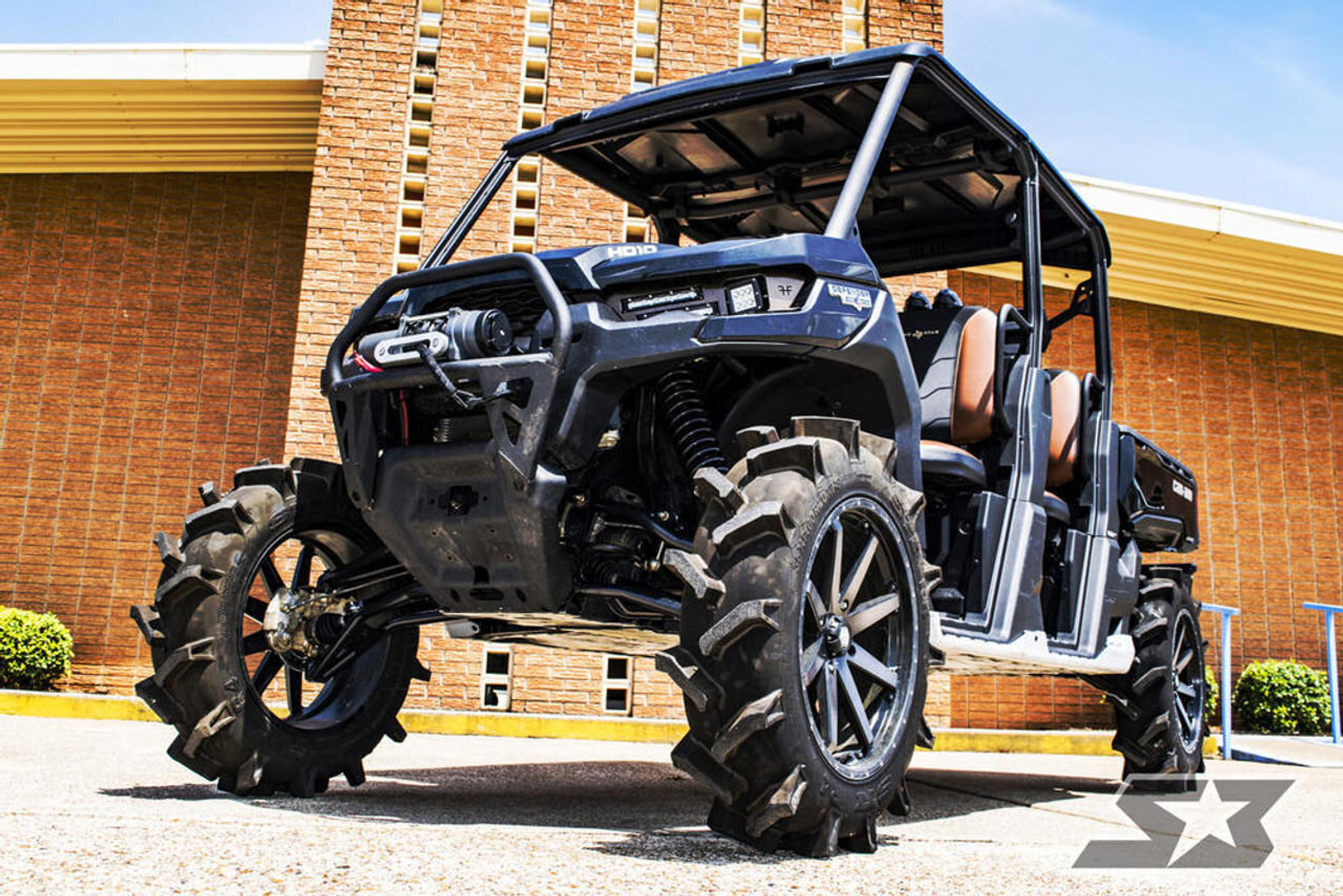 Can-Am Defender +2 Frwd HD High Clearance A-Arm Kit (Magma Red - OEM, X3 X RC) (20+ Can-Am ...