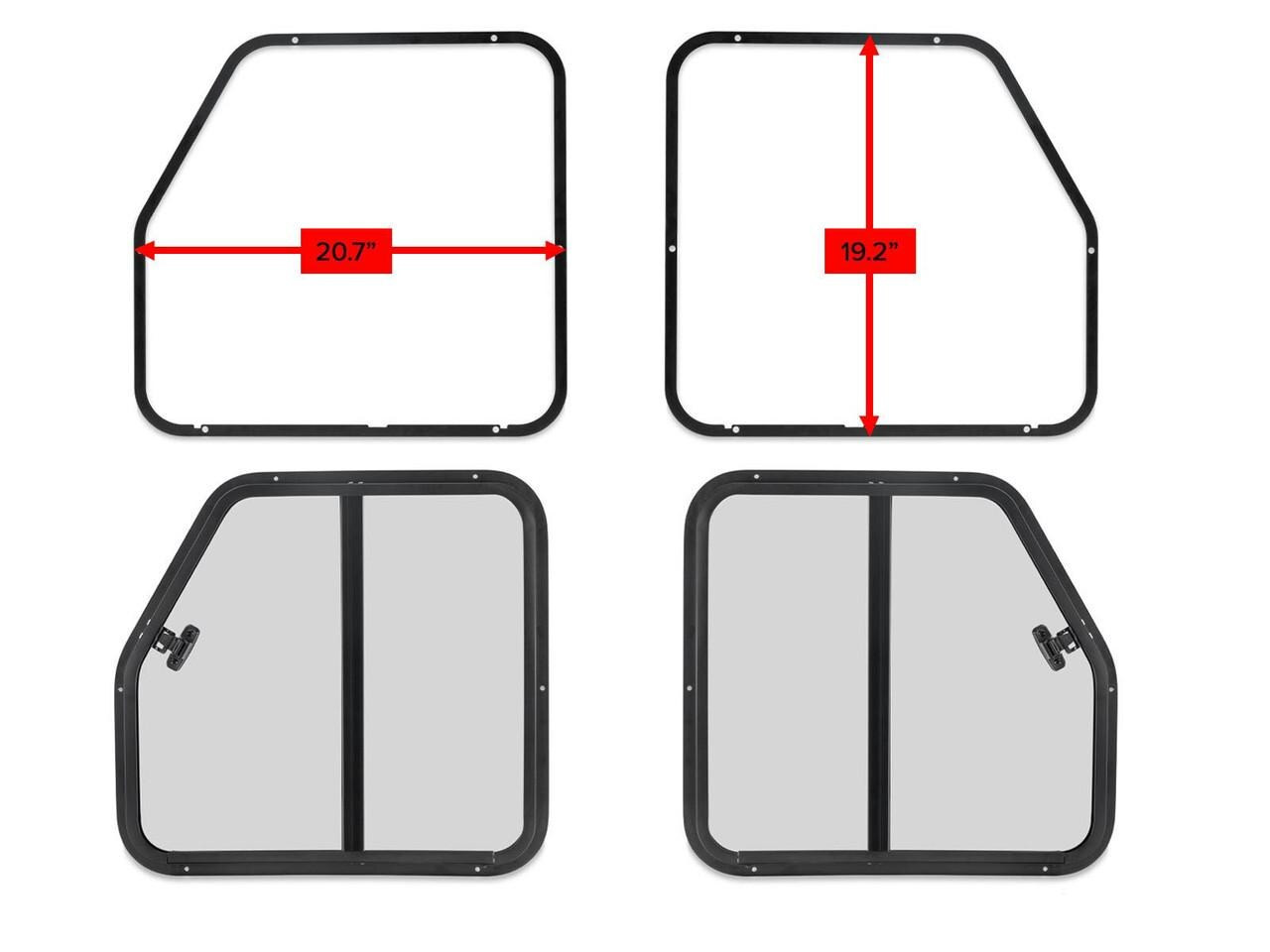 SuperATV Poly Cab Doors Sliding Window Insert | UTV Source