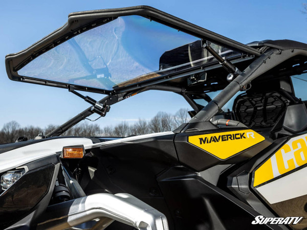 Superatv Can Am Maverick R Maxdrive Power Flip Windshield Pfws Ca Mavr 70
