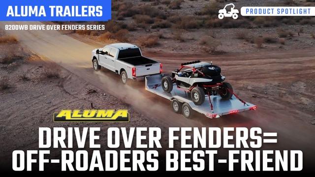 Aluma 8200 Wide-Body Drive-Over Fender Trailer – Built - UTV Source