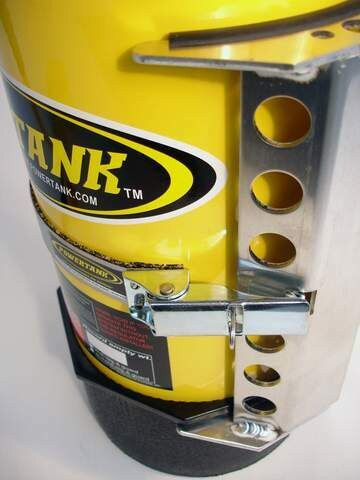 Power Tank Co2 Tank Super Bracket 5 Lb. 5.25" Diameter (Stainless Steel ...