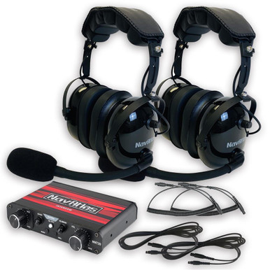 NavAtlas NNT20 2 - 4 Person Off-Road Intercom Headset and Cable Bundle ...