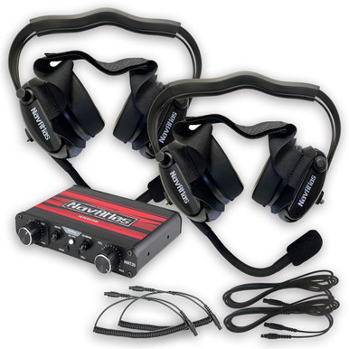NavAtlas NNT20 2 - 4 Person Off-Road Intercom Headset and Cable Bundle ...