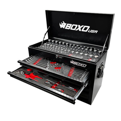 BOXO USA Metric and SAE Combo 5-Drawer Hand Carry Tool