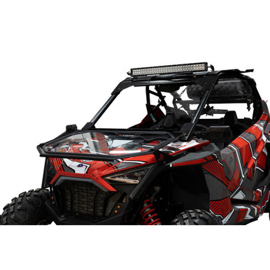 Tusk Polaris RZR Pro XP / Pro XP4 Folding Glass Windshield with 18 ...