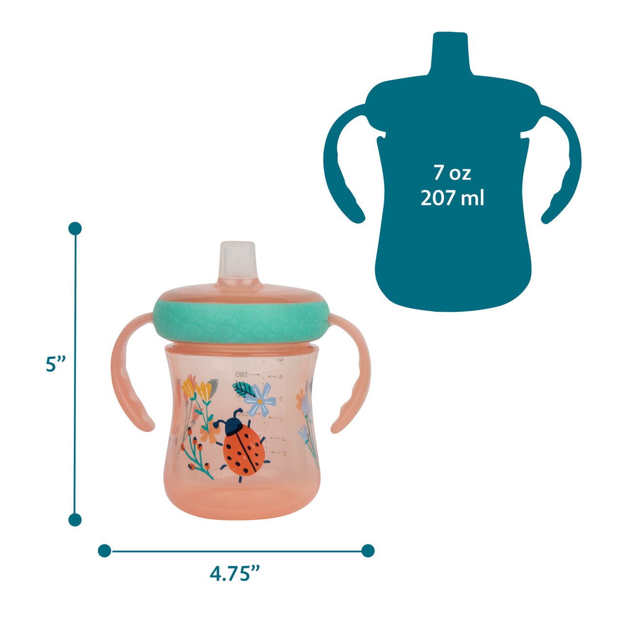 Soft Spout Trainer Cups, 7 Oz — 2 Pack [Y6917CA2] - The First Years