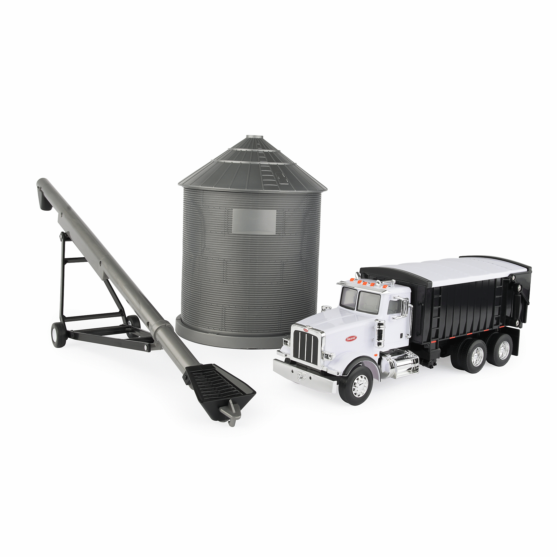 Big Farm Peterbilt 1:16 Scale Model 367 Semi Truck Toy with Grain ...