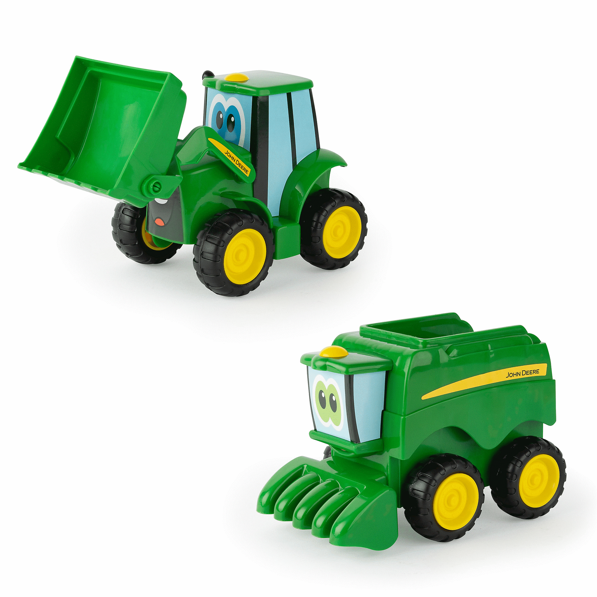 John Deere Farmin Friends 2 Toy Set - Johnny Tractor and Corey Combine ...