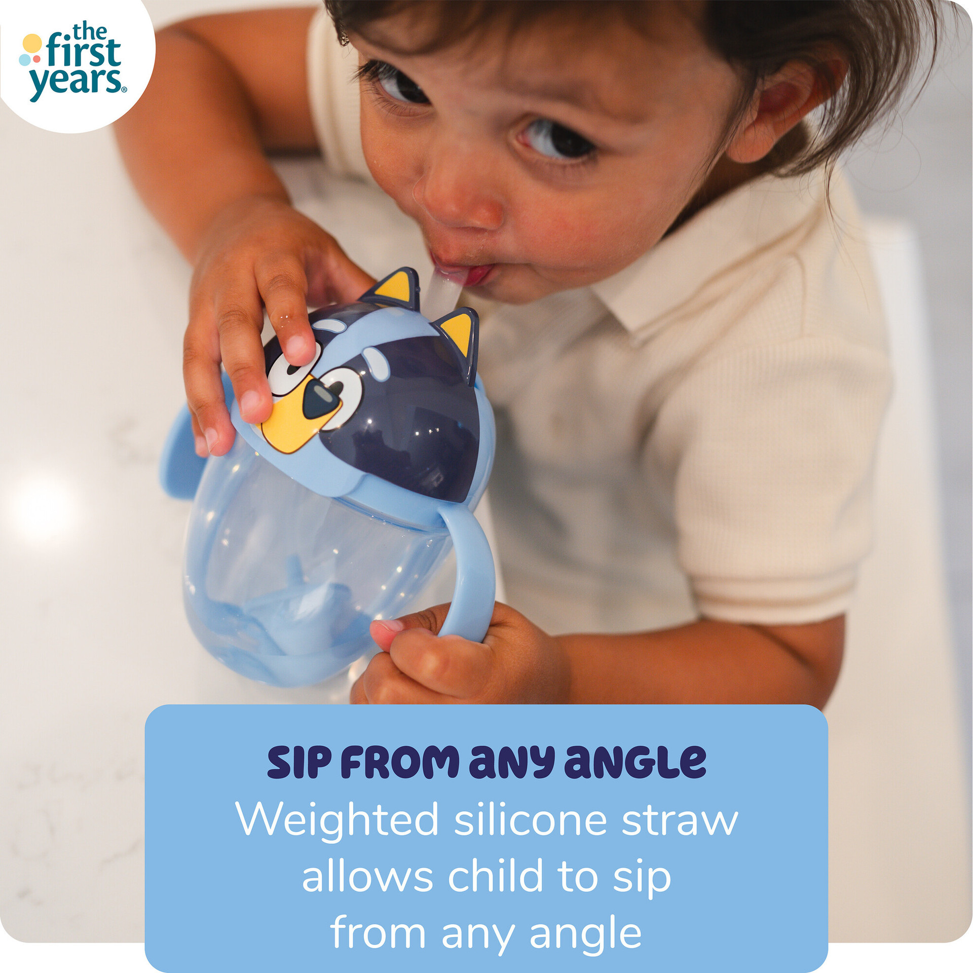 The First Years Squeeze & Sip Straw Trainer Cup, 7 Oz 2-pack