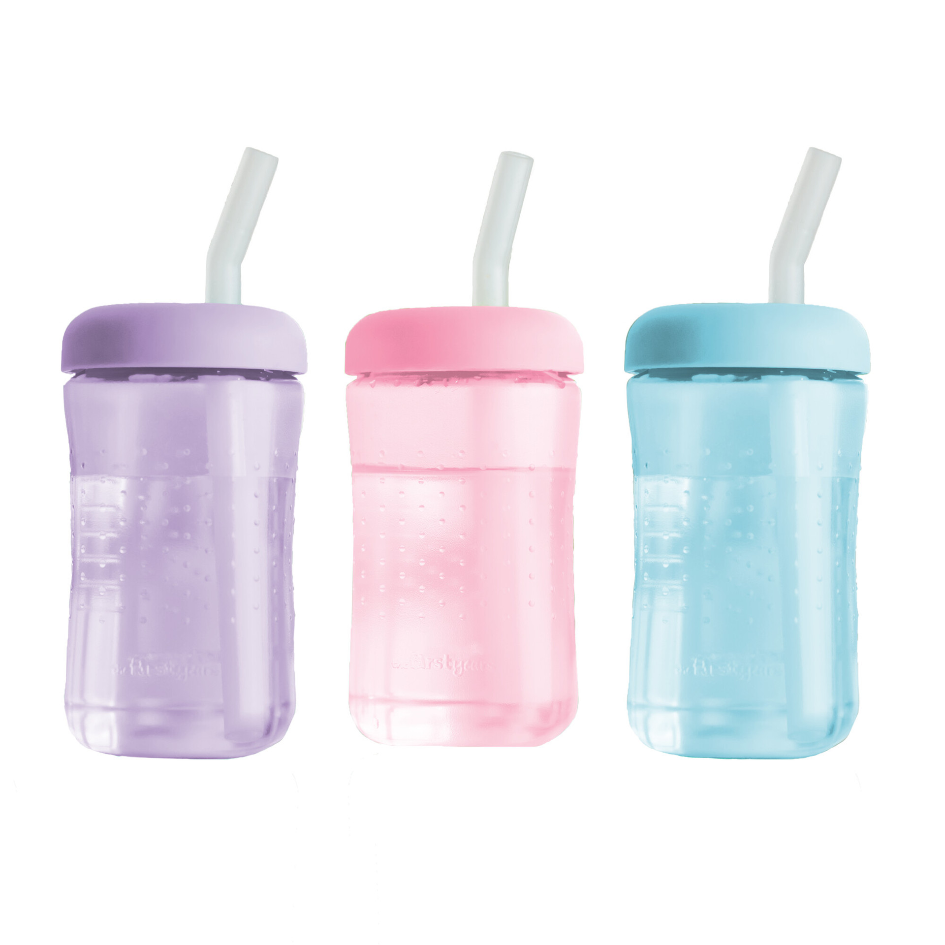 The First Years Squeeze & Sip Straw Trainer Cup, 7 Oz 2-pack