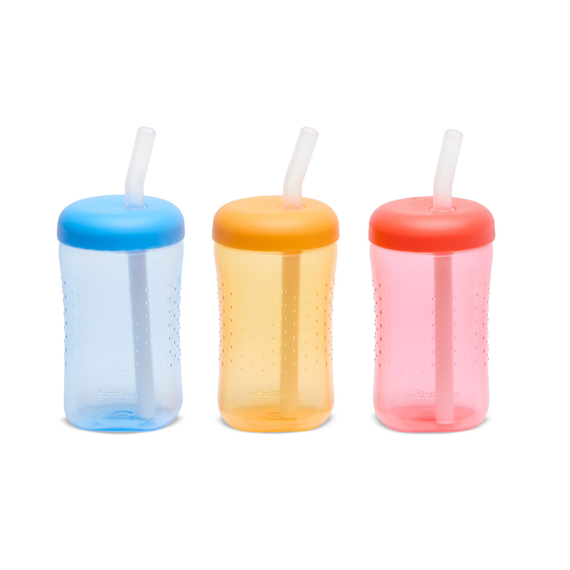 The First Years Squeeze & Sip Straw Trainer Cup, 7 Oz 2-pack