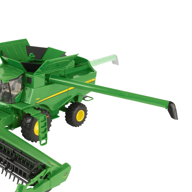 John Deere 1:32 Scale Farm Toy Harvesting Set with Tractor, Grain Cart ...