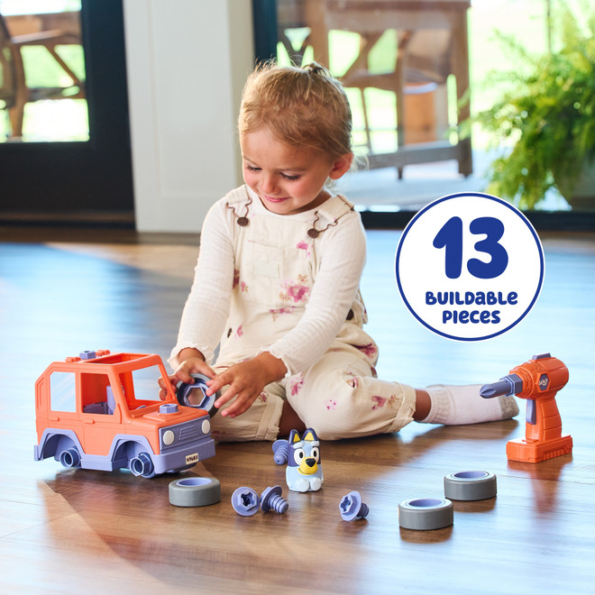 Build-A-Buddy™ Bluey Motorized Car with Drill