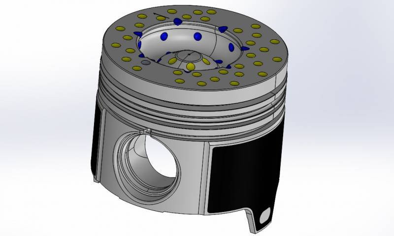 UEM Speed of Air Piston & Ring Set Std for 94-03 Ford 7.3L