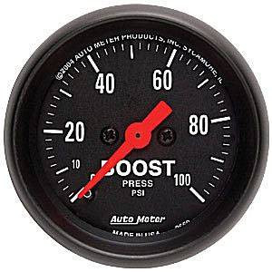 Auto Meter Z-Series Boost Gauge 2618 for Precision Boost