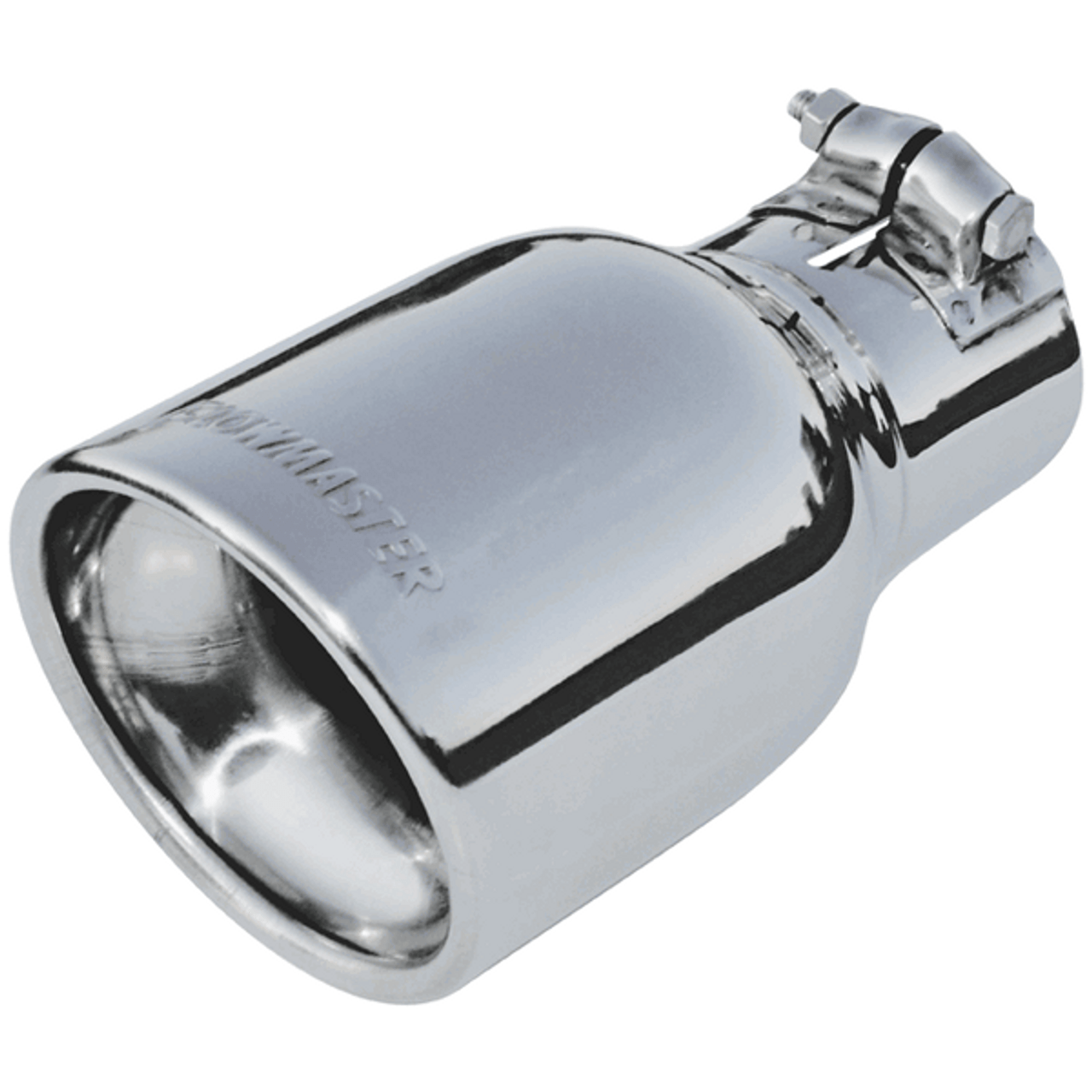 Flowmaster 2.50in Tubing Rolled Angle Exhaust Tip 4.0in 15365 Beefcake Racing