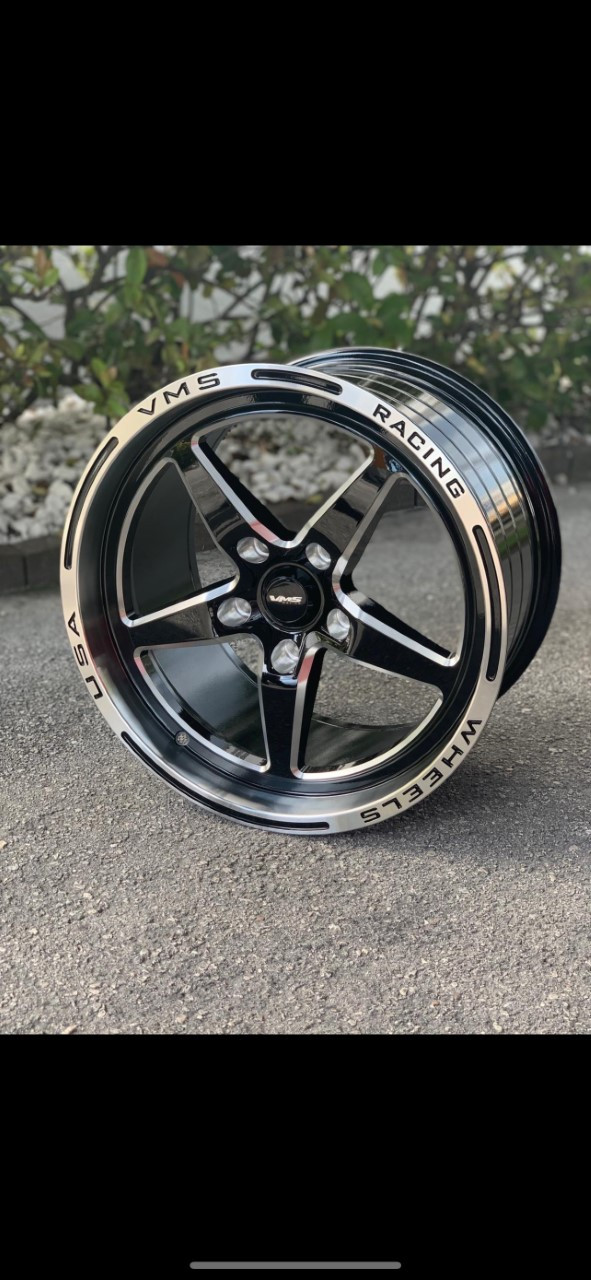 VMS 17x10 Rear Street Drag Race Wheel Polished Lip (10-20 Camaro/14-17 ...