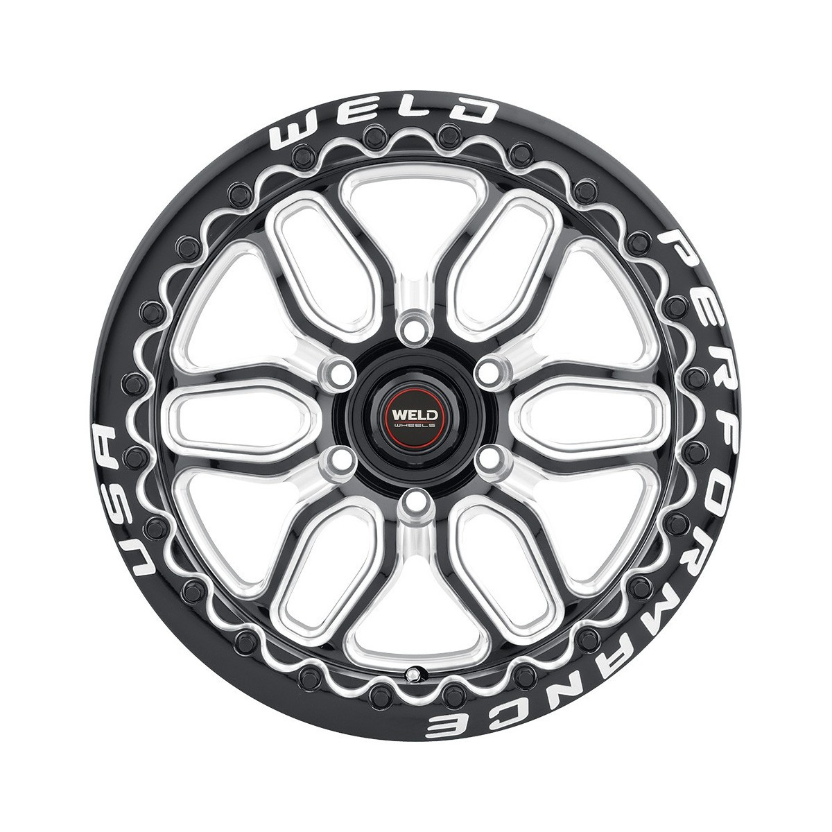 Weld 20x10 Laguna 6 Beadlock Drag Wheel 6x139.7 BP 38 Offset 7 BS Gloss ...