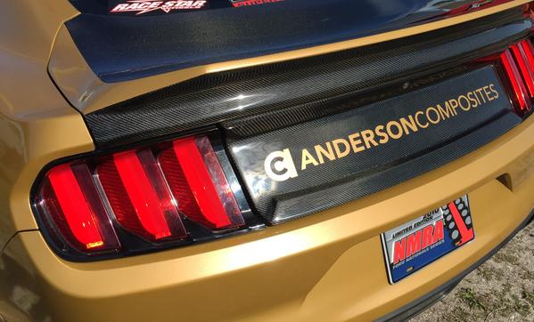 Anderson Composites 2015+ Mustang Carbon Fiber Decklid Double Sided w ...