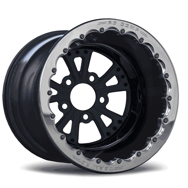 RC Components 15x13 Torx Double Beadlock Rear Wheel Black Rim ...