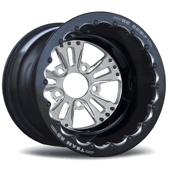 RC Components 15x16 Fusion Single Beadlock Rear Wheel Black Rim ...