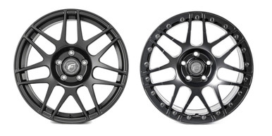 Forgestar 2005-2014 Mustang Drag Pack 18x5 17x10 F14 Wheels Matte Black