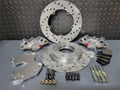 Aerospace Components 1 Piston Spindle Mount Front Drag Race Brake Kit ...