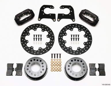 Wilwood Forged Dynalite Rear Drag Kit Drilled Rotor Chev 12 Bolt w C ...