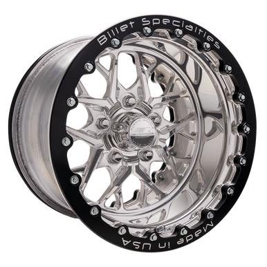 Billet Specialties 15x14 Redline Double Beadlock Front / Rear Wheel 5x4 ...