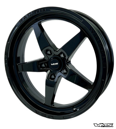VMS 18X5 Front Street Drag Race Wheel Black Dark Series (10-20 Camaro ...
