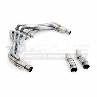 Texas Speed 1 7 8 Long Tube Headers Catted Connection Pipes 2016 2023 Camaro SS 25 TSPG6304HCAT 178 Beefcake Racing