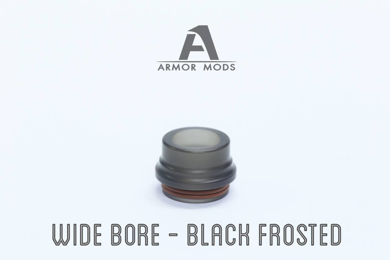 Armor Mods - "Drip Tip 2.0 Wide Bore for Armor RDA, Black Frosted ...