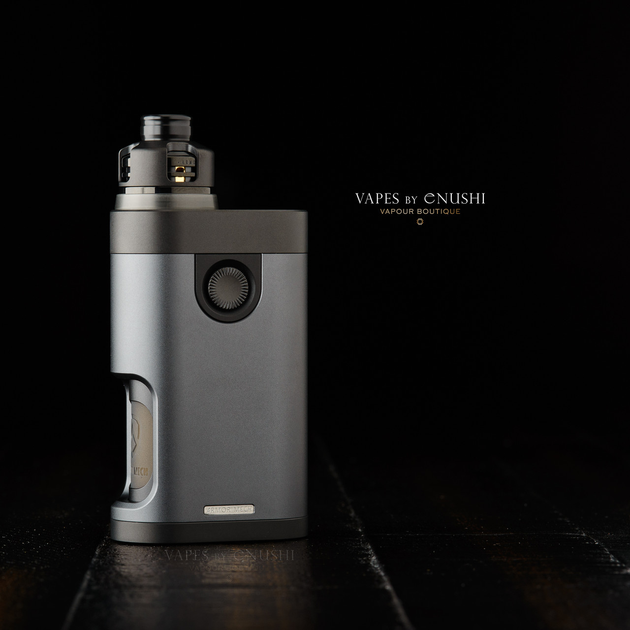 Armor Mods - Engine RDA Top Cap Set, Satin Black DLC - Vapes by Enushi