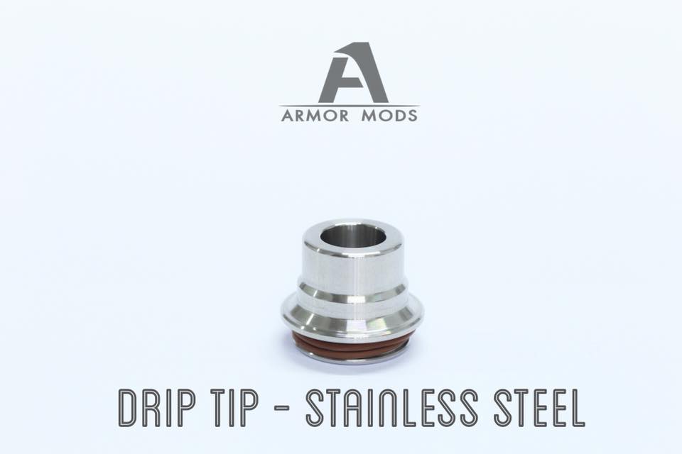 Armor Mods - "Drip Tip 2.0 for Armor RDA, Stainless Steel" - Vapes by ...