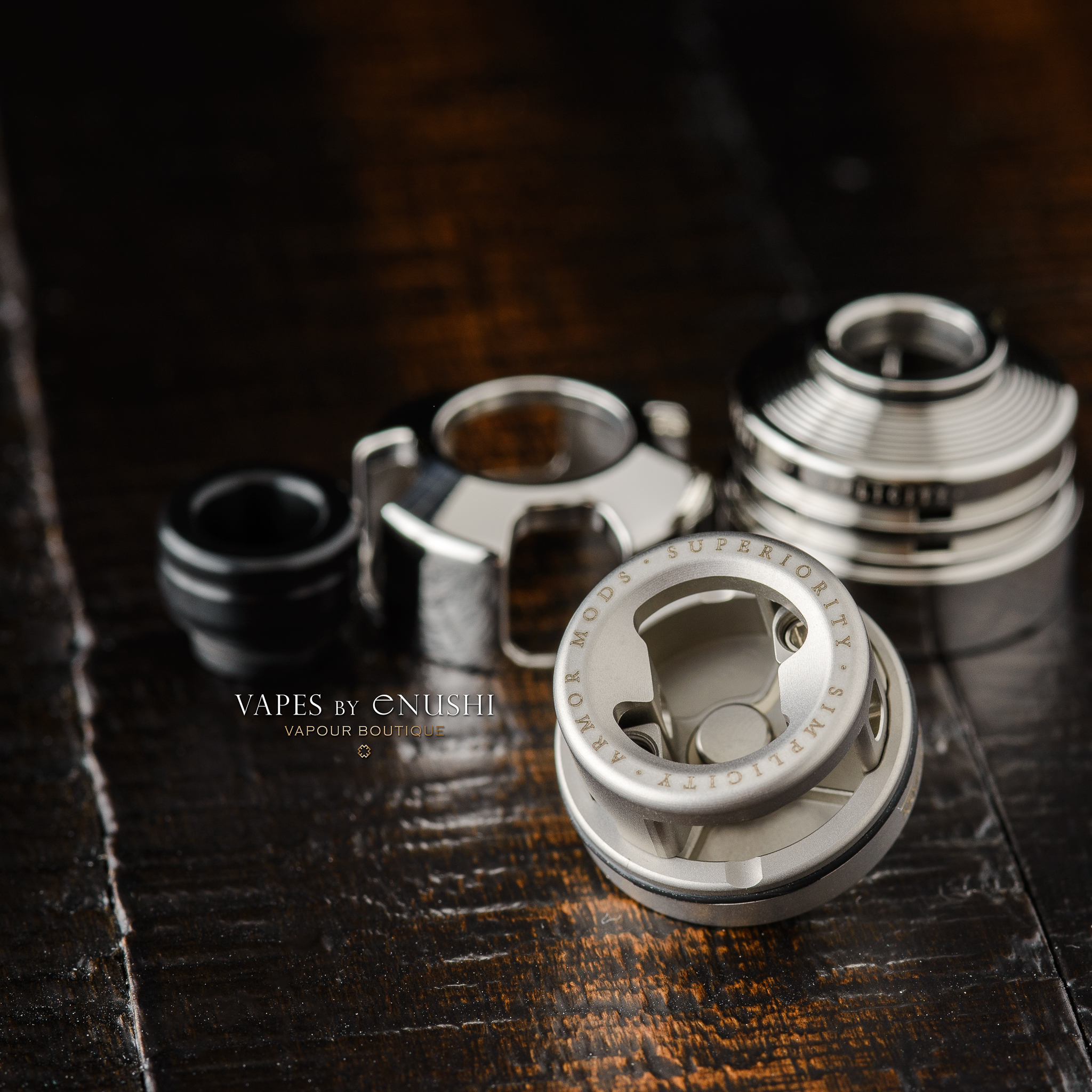 Armor Mods - Engine RDA Limited Release, Polished SS - Vapes by Enushi