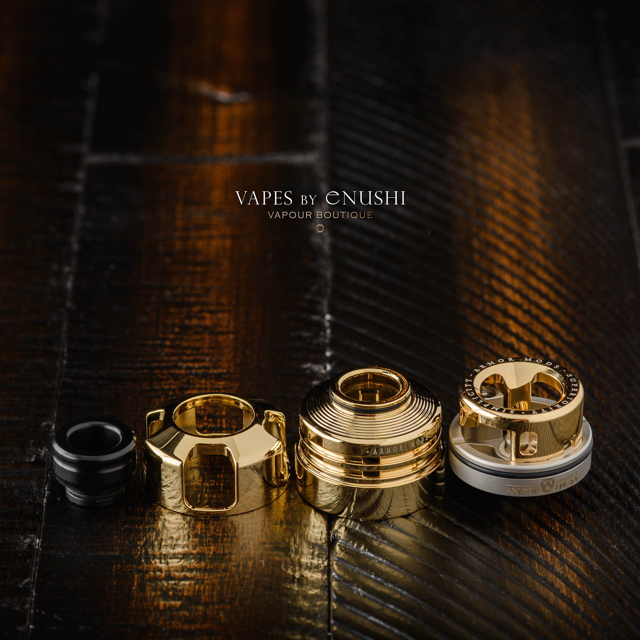 Armor Mods - Engine RDA Limited Release, Polished Gold - Vapes by Enushi