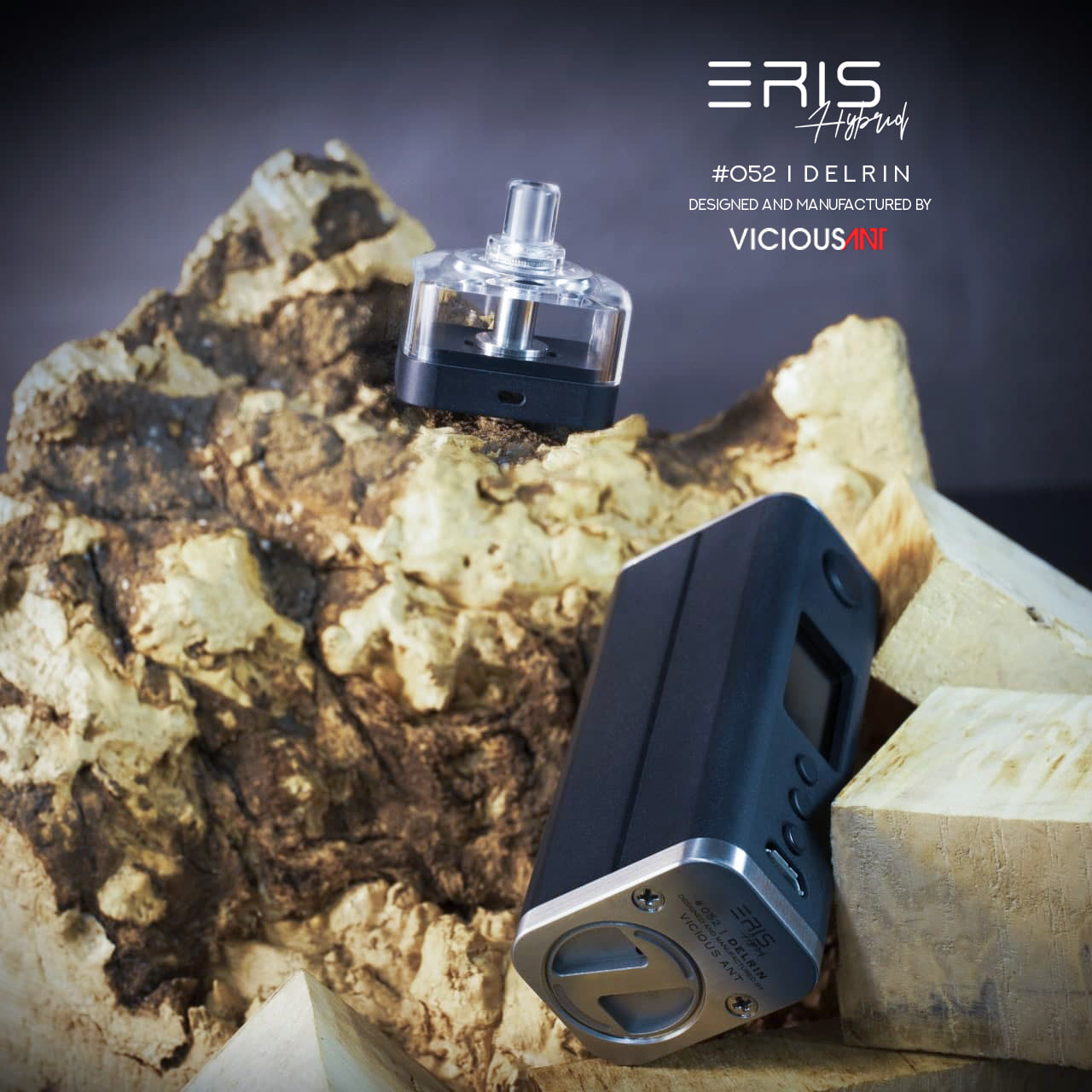 Vicious Ant - Eris Hybrid Delrin, Black - DNA75C AIO Mod - Vapes by Enushi