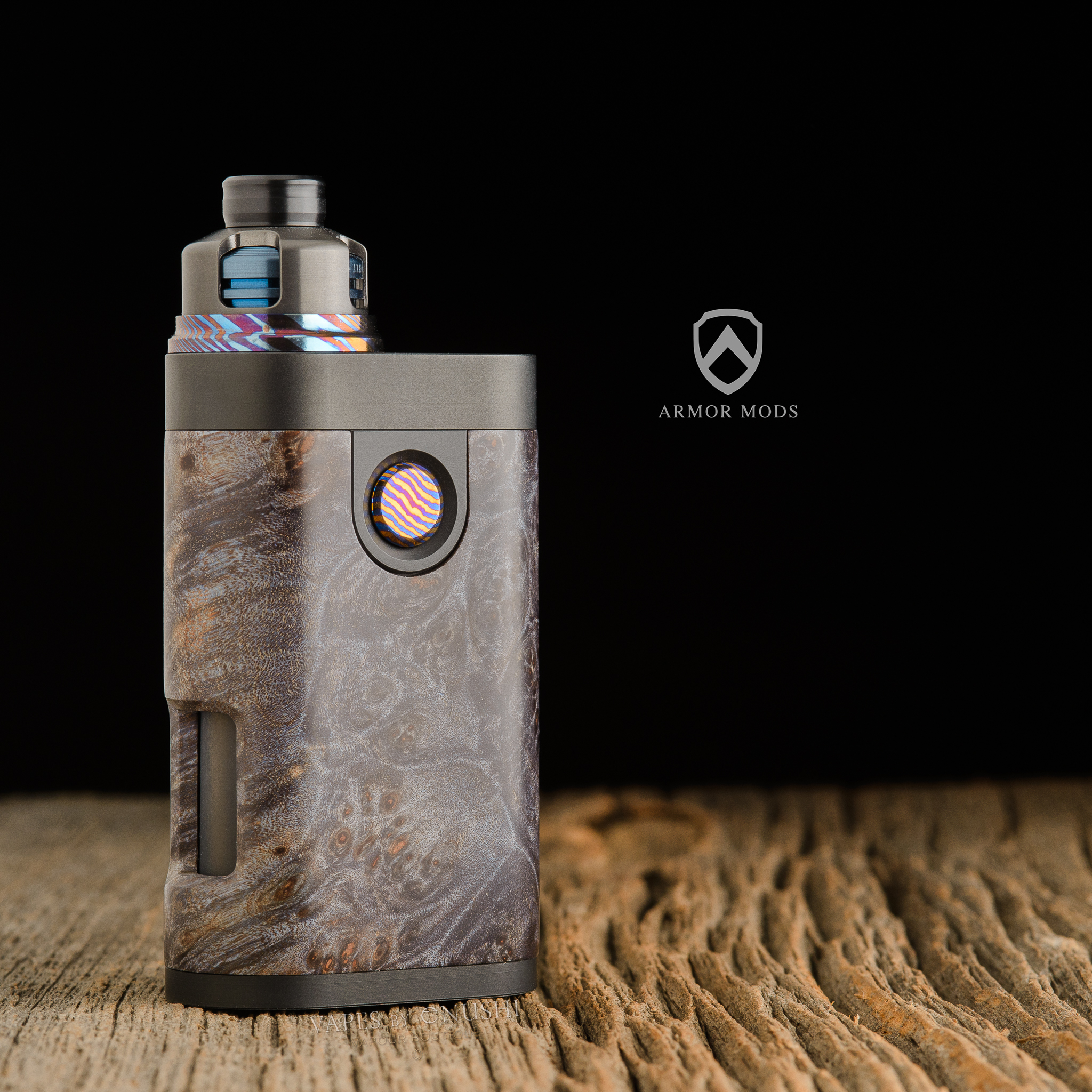 Armor Mods - Engine RDA Rhodium Series, Grey to Blue - Vapes by Enushi