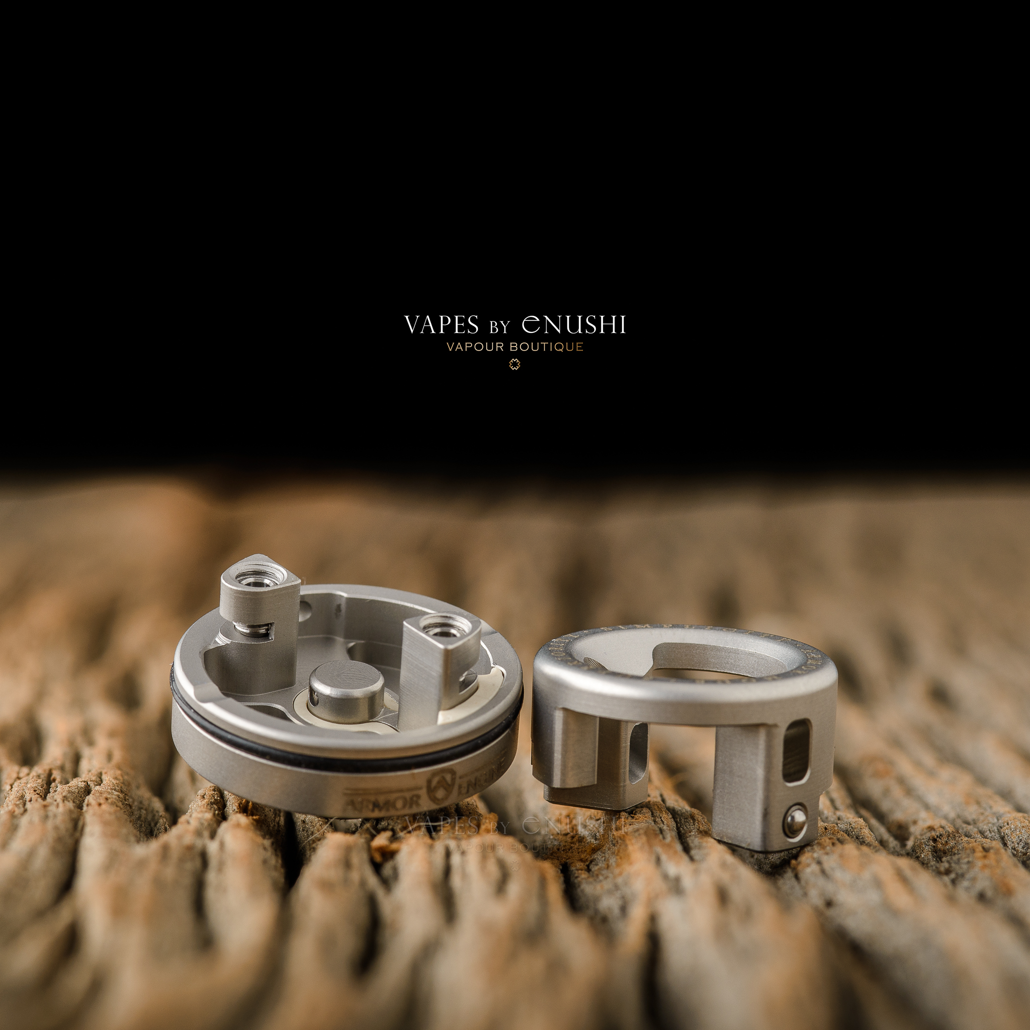 Armor Mods - Engine RDA Rhodium Series, Blue to Grey - Vapes by Enushi