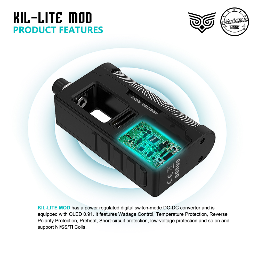 Kilic Customs x Ambition Mods - Kil-Lite Boro AIO Mod - Vapes by Enushi