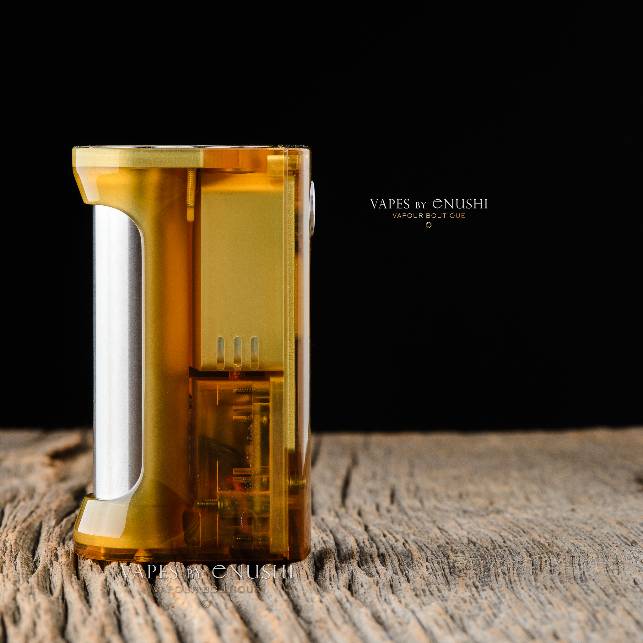 Limelight Mechanics - Wicket AIO, Polished Amber Ultem - Vapes by Enushi