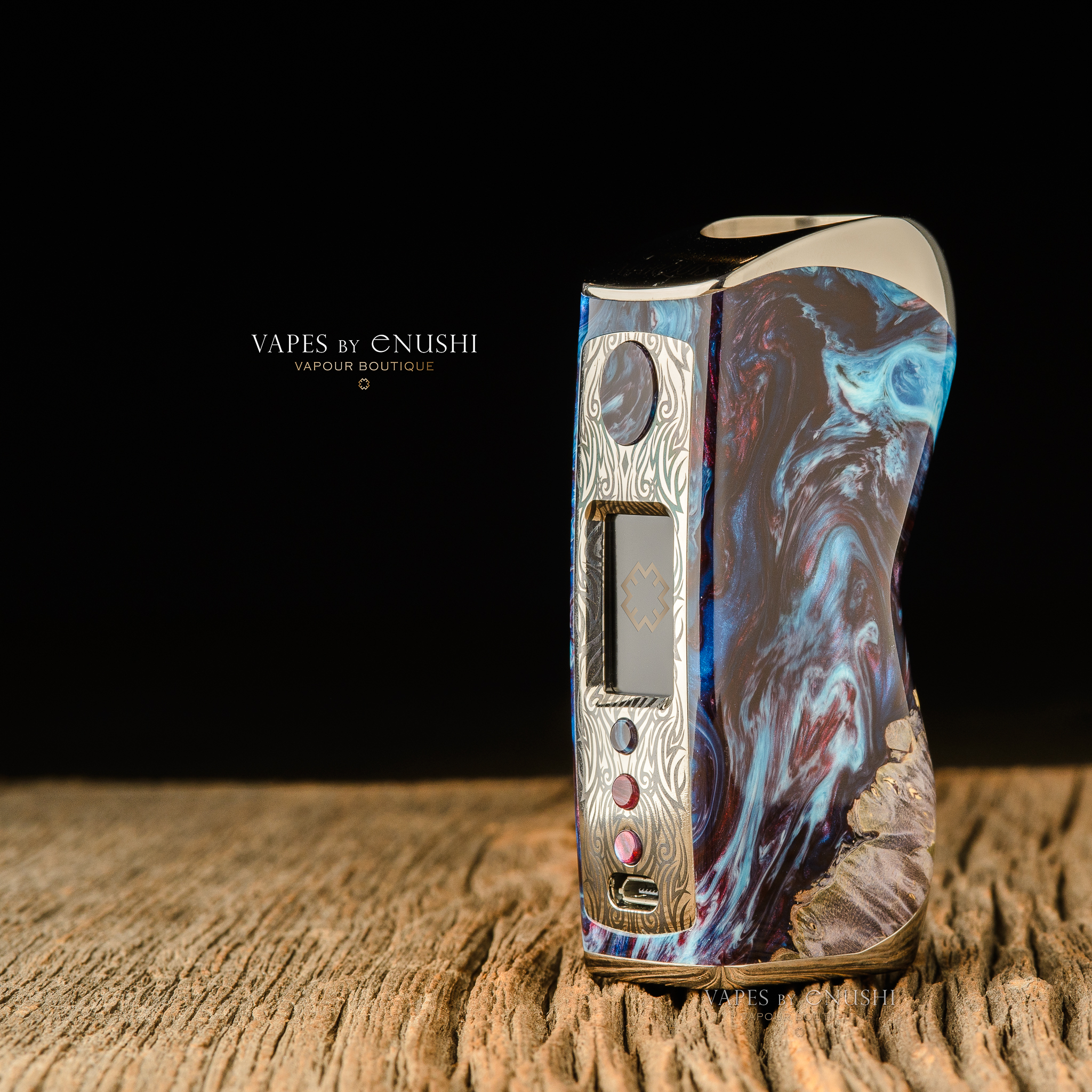 Vicious Ant - Marquis 18650 DNA 75C Ti StabWood Mod, #006 - Vapes by Enushi