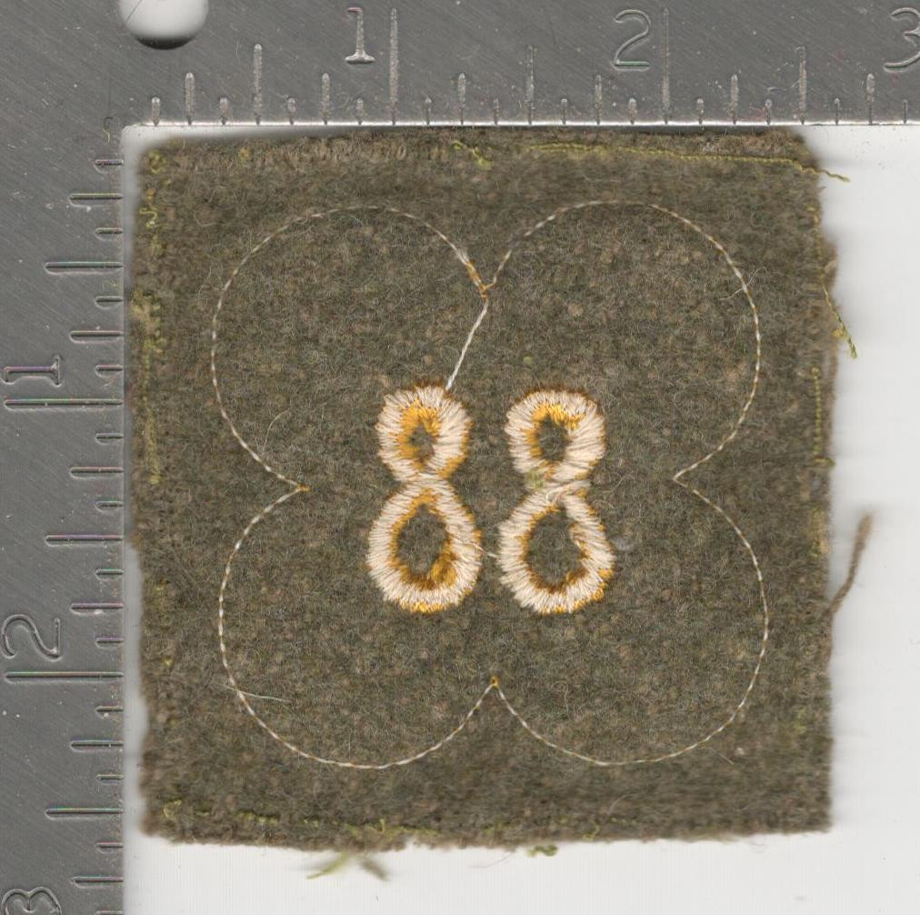 WW 1 US Army 88th Division Patch Inv# 221 - WorldWarPatches