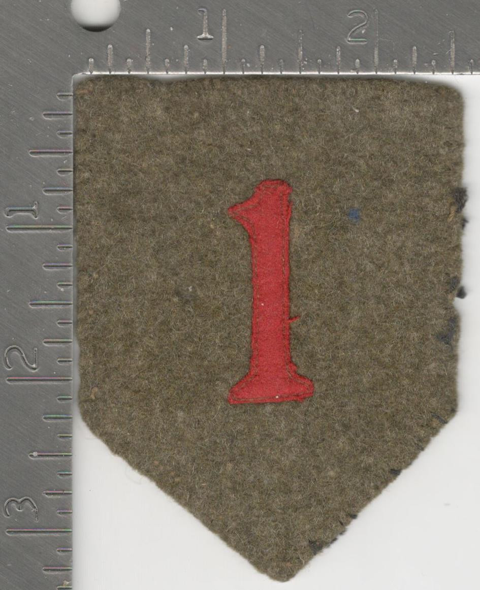 WW 1 to 30's US Army 1st Division Patch Inv# K0134 - WorldWarPatches
